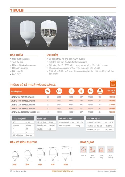Catalogue Osram 2026 áp dụng cho đại lý | NPP Ledvance Osram